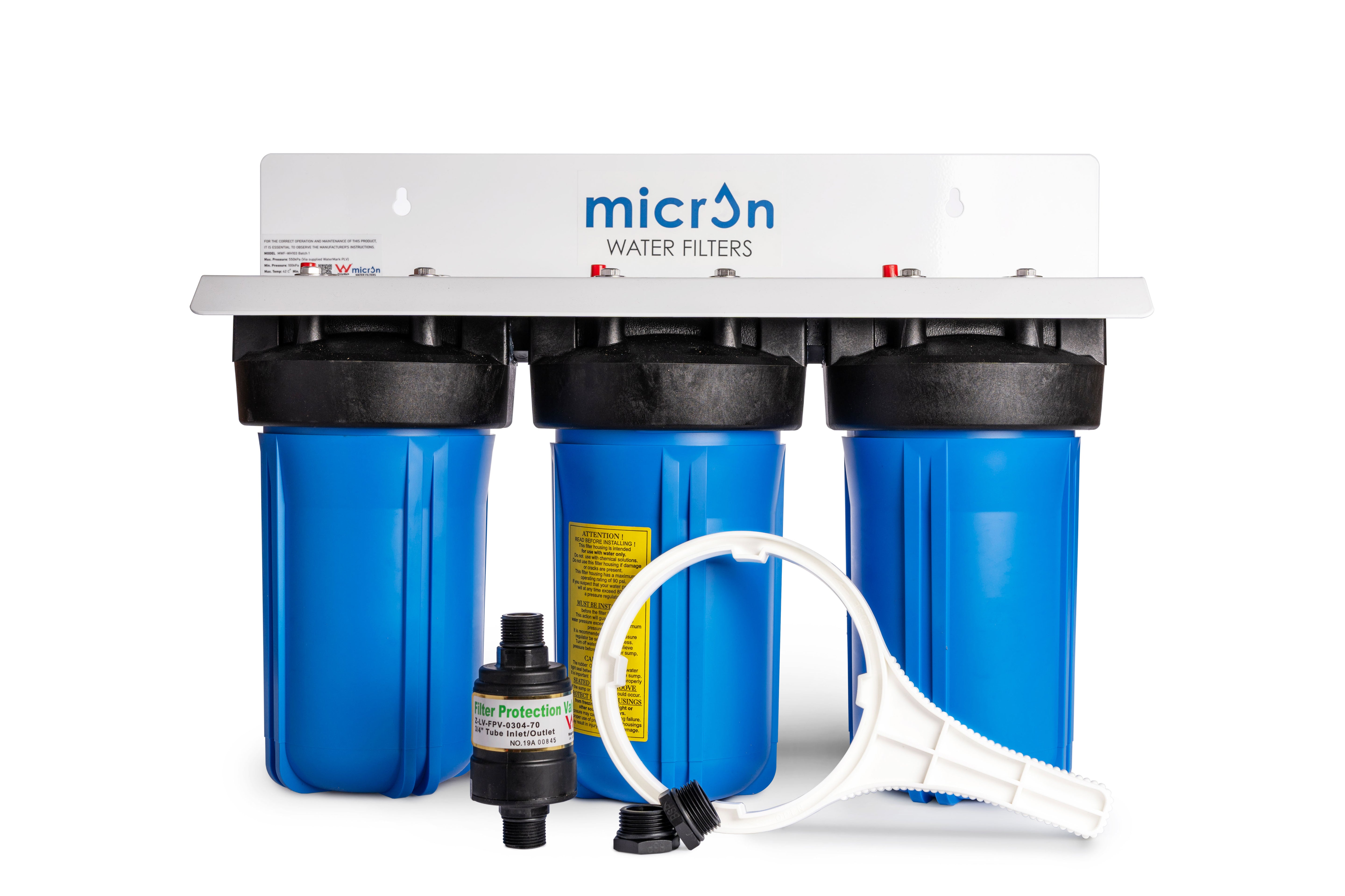 MWF-WH103 Triple Filtration System 10" – Micron Water Filters