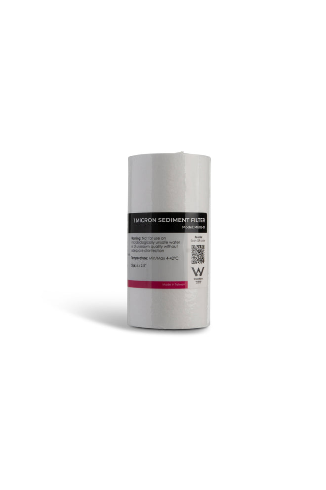 5" x 2.5" 1 Micron Sediment Filter – Micron Water Filters