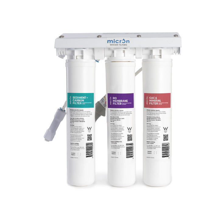 RO-MR3 - 3 Stage Reverse Osmosis Water Filtration System – Micron Water ...